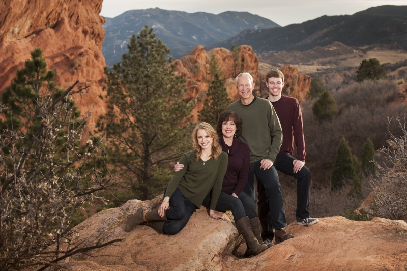 The Webb Family | Colorado Springs Family Portraits at Garden of the ...